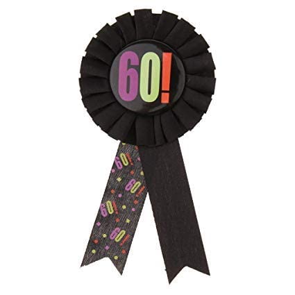 Buy Festiko® 1 Pc 60th Birthday Badge, Badge for 60th Party, 60th Party ...