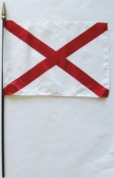 Amazon.com : Alabama - 8 in x 12 in State Stick Flag : Patio, Lawn & Garden