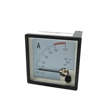 Amazon.com: Fine Turning Dial AC 0-50A Analog Ammeter Panel Meter 1Pcs ...