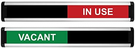 ViroDisplay® Vacant/In Use Sliding Door Sign – Green/Red Edition – 214 ...