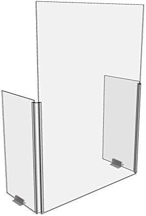 Amazon.com : 30" x 42" Acrylic Shield Plexiglass Sneeze Guard Barrier ...