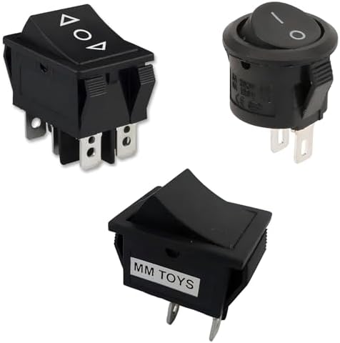 MM TOYS 3-in-1 Switch Combo Pack - 4 Pin Foot Switch, 6 Pin Forward ...