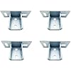4 Pcs Strut Post Base Strut Mount ，4 Holes Square Mount 5.5" x 2.16 ...