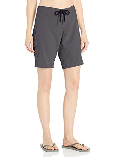 Kanu Surf Women's Marina Solid Stretch Boardshort, Charcoal, 0 | Amazon ...
