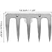 Amazon.com : uxcell 5 Teeth Garden Rake Head, Galvanized Manganese ...