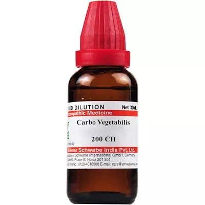 Buy CARBO VEGETABILIS 200C 30 ML SCHWABE Online at Low Prices in India ...