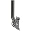 Universal Adjustable TV Antenna Mount, J-Mount Solid Mast (1.38'' x 24 ...