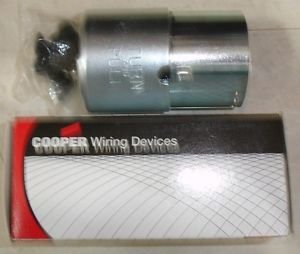 Cooper 7765 50 Amp 600 Volt 250 VDC 3 Pole 4 Wire grounding Locking ...