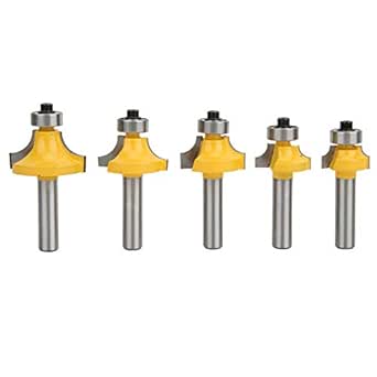 Amazon.com: Router Bit 8mm Shank Alloy Round R Corner Trimming Router ...