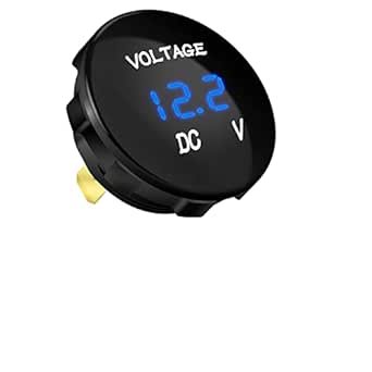 Amazon.com: DC 12V 24V Car LED Display Voltmeter Digital Voltage Meter ...
