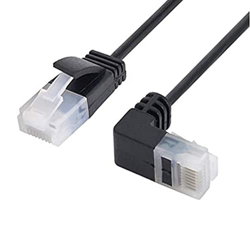 INNOV8 Ultra Slim Cat6 Ethernet Cable, Up Angle UTP Network Patch Lan ...