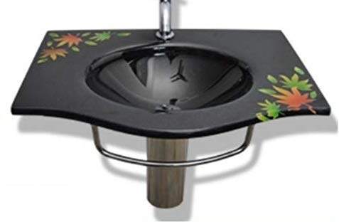 Aranaut Wash Basin/Glossy Finish/Bathroom Sink/Vessel Sink Glass Wash ...