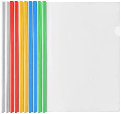 upain10 Pieces A4 Report Covers with Sliding Bar Clear Files Report ...
