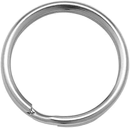 OSELTYATH 100pcs Small Round Split Rings, Silver Key Ring Hoops ...