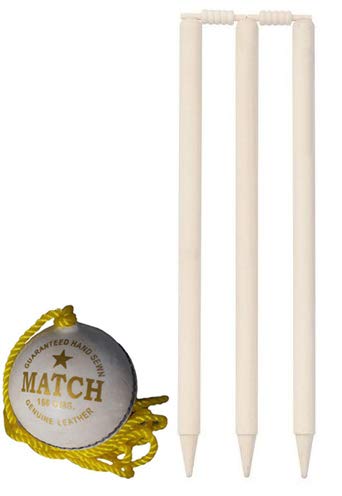 SanR Cricket Wooden Stump Set,Wooden Wicket Set,Cricket Stump Set ...