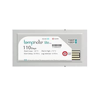 Single Use Temperature Data Logger (Range: -22°F to 158°F) for Vaccine ...