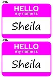Amazon.com: Hello My Name Is Sheila - Sheet of 2s - Sticker Graphic ...