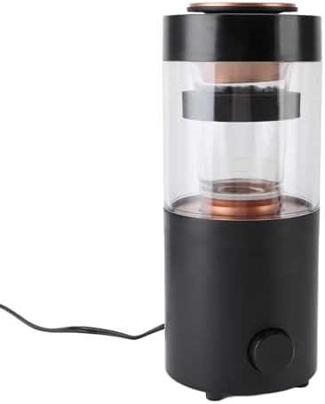 Coffee Roaster, 1300W Adjustable Stainless Steel Transparent Glass ...