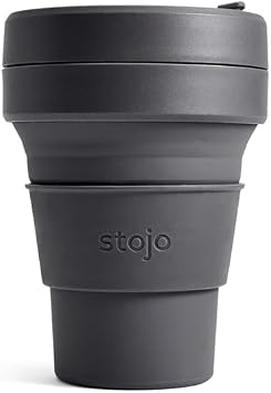 STOJO On-The-Go Collapsible Coffee Cup - 12oz / 355ml - Reusable ...
