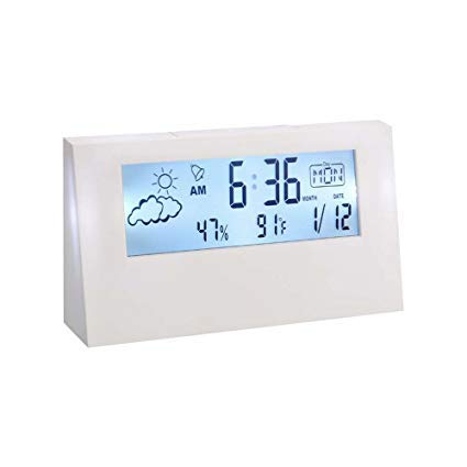 The gifts bucket Sharp Weather Station Clock with See-Thru Display ...