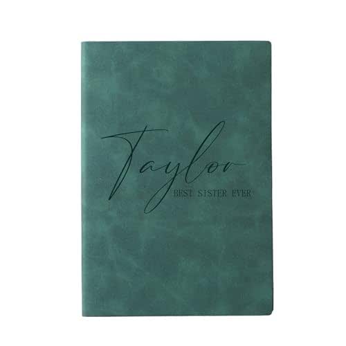 Amazon.com: Custom Engraved Leather Journal Notebook, 20 Design, 9 ...