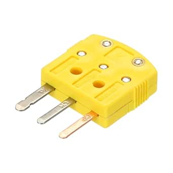 MECCANIXITY K Type Thermocouple Wire Connectors Male Plug with 3 Prong ...