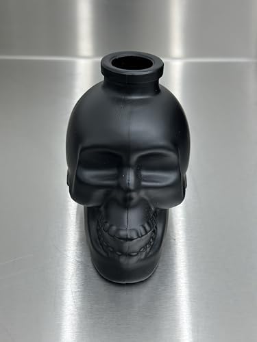 Amazon.com: Unique 6oz Skull Diffuser Vessel, Matte Black Glass Bottle ...