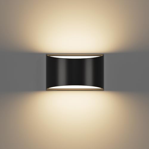 Modern LED Wall Sconce Hardwired 10W Wall Lights Up and Down Wall Mount ...
