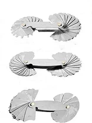 Radius Gauge R-1-25mm, Alloy Steel Radius Gauge Radius Measuring Tool ...