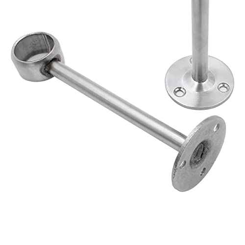 Stainless Steel Closet Pole Sockets, Inner Dia. 25mm Height 150mm Open ...