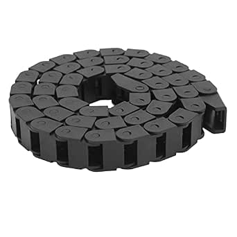 Wire Carrier Chain 1 Meter Black Nylon Cable Chain with End Connector ...