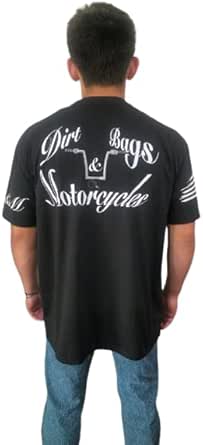 Dirt Bags & Motorcycles OG Logo Non-Shrink Material Black Shirt (as1 ...