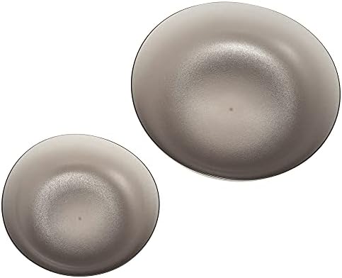 Amazon.co.jp: IJ 割れない 万能 ボウル ランチ 皿 2枚セット 21cm 14cm 食洗機対応 日本製 ホームパーティ アウトドア おしゃれ かわいい ブラック 黒 サラダ ...