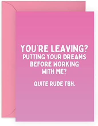 Leaving Definition Card | Leaving Gift | Work Friend Card | Work ...