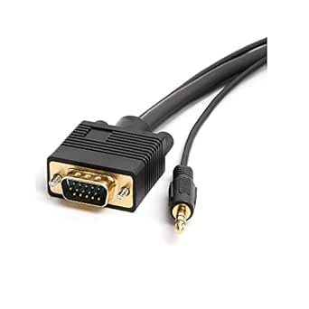 VGA to VGA cable with Ferrite Cores 6 Feet (1.8 Meters) HD15 Male to ...