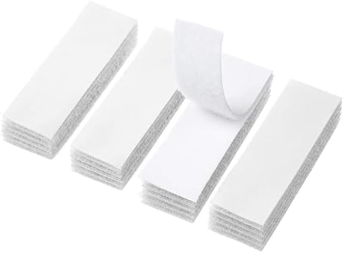 VELCRO Brand 2pk Heavy Duty White Stick On Strips 50mm x 100mm, Hook ...