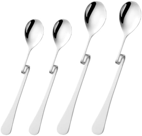 Amazon.com: Set of 6 Hanging Coffee Spoon Creative Bending Handle ...