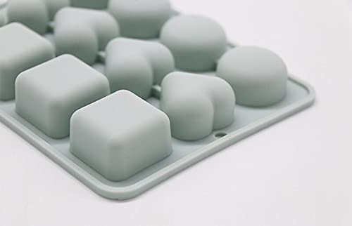 Buy FGHFJ 12 Hole Silicone Mold Kitchen Ice Cube Maker Reusable Ice ...