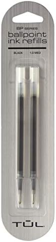 Amazon.com : TUL Ballpoint Pen Refills, Medium Point, 1.0 mm, Black Ink ...