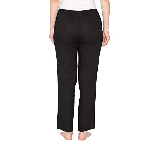 Buy Vami Plain Lower for Women - Black (Large) at Amazon.in