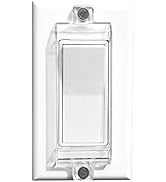 Magnetic Switch Covers, ILIVABLE Light Switch and Outlet Cover for Flat ...