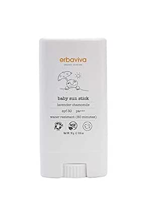 Amazon.com: Erbaviva Organic Baby Sun Stick - SPF 30, Coral Reef Safe ...