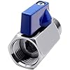Amazon.com: Beduan 1/2" Mini Ball Valve, Stainless Steel Female x Male NPT Thread Shut-Off Valve ...
