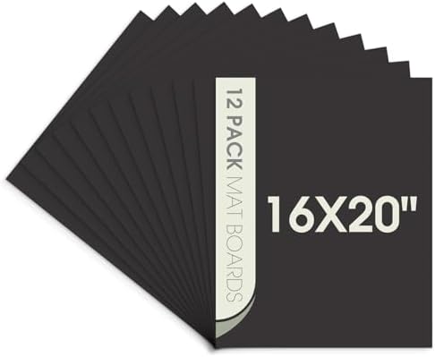 Amazon.com: Space Art Deco, Pack of 12 5x7 Uncut Black Mat Boards, Acid ...