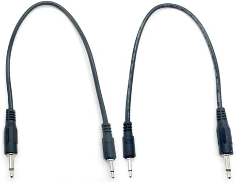 Amazon.com: UpperFu 2pcs 1ft 2.5mm Mono Male to 3.5mm Mono Monaural TS ...