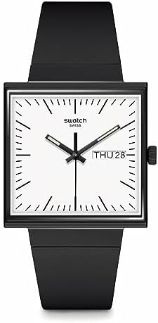 Amazon | [スウォッチ] 腕時計 What IF…Black ワット・イフ…ブラック？ SO34B700 ブラック | 腕時計 ...