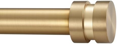 Amazon.com: 12-20 inch Short Adjustable Warm Gold Curtain Rods,1 inch ...