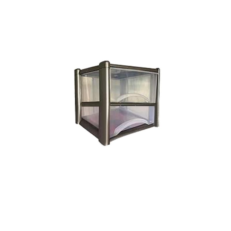 Neat. 2 Plastic Storage Drawers Unit with See-Through Drawers, Compact ...