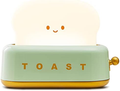 Pretty Kaurv Toast Night Light Cute Bread LED Night Lamp Creative USB ...