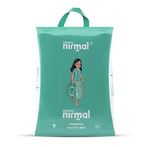 Keerthi Nirmal Ponni Rice, 10kg | Soft & Fluffy Texture | Ideal for ...